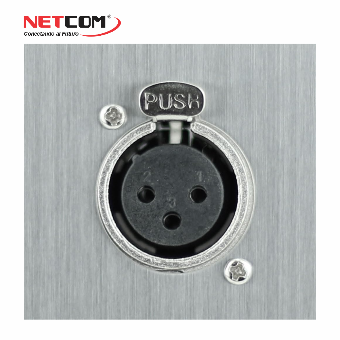 Placa de Montaje 2 XLR Hembra 3 Pines – NETCOM